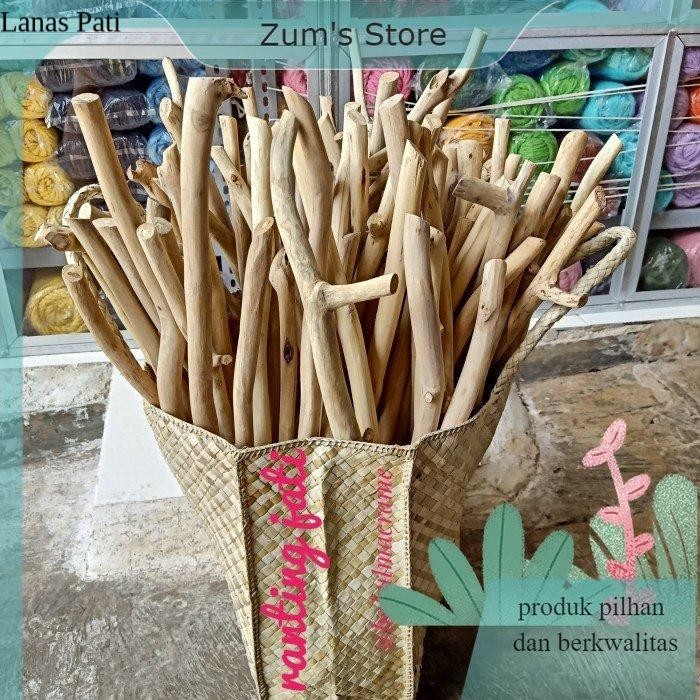 Jual RANTING KAYU MACRAME-RANTING KAYU JATI TEAK WOOD BRANCH - warna ...