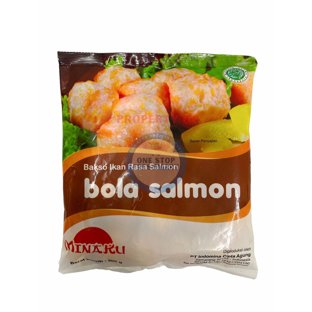 Jual MINAKU BOLA SALMON 500GR / MINAKU SALMON BALL 500GR | Shopee Indonesia