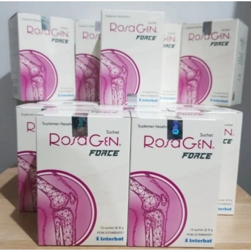 Jual ROSAGEN FORCE 1 BOX ISI 15 SACHET ASLI MENGATASI PERSENDIAN DAN ...