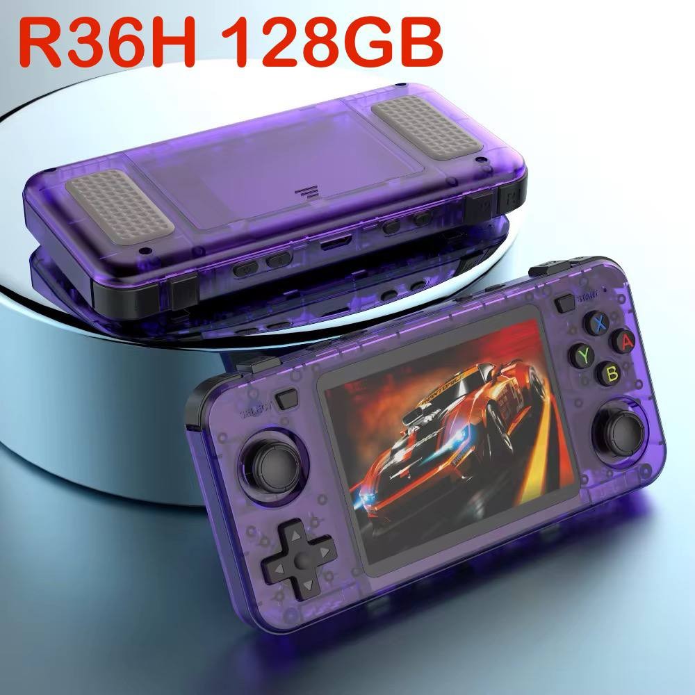 Jual R36H Retro Video Game Console 128GB 3.5 Inch Screen Handheld With ...