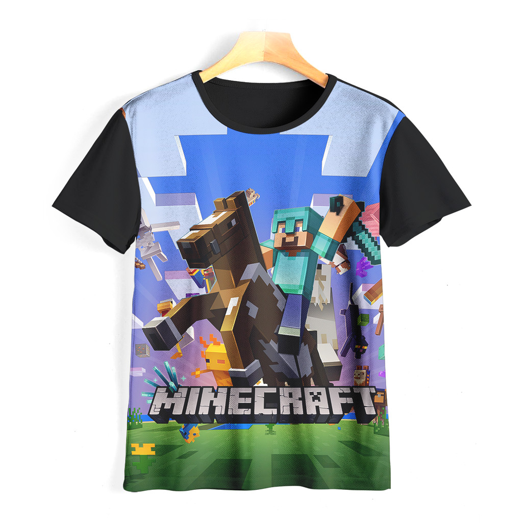 Jual Kaos Minecraft Keren dan Adem | Kaos Minecraft Untuk Anak & Dewasa ...