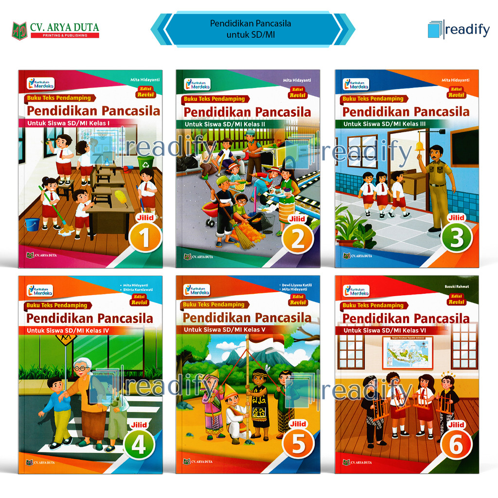 Jual Pendidikan Pancasila Kelas 1 2 3 4 5 6 SD/MI Arya Duta Kurikulum Merdeka Revisi Terbaru ...