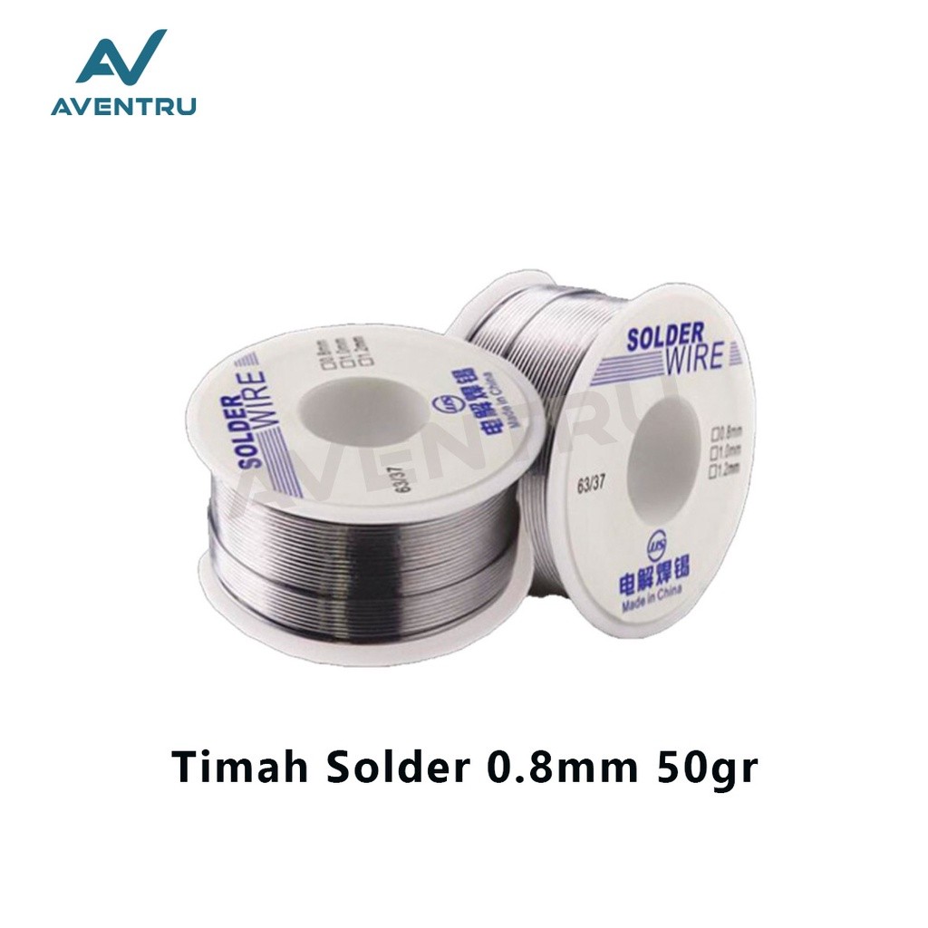 Jual Timah Solder 0.8mm 1mm 50g 50gram 100gram 100gr Tenol Elektronik ...