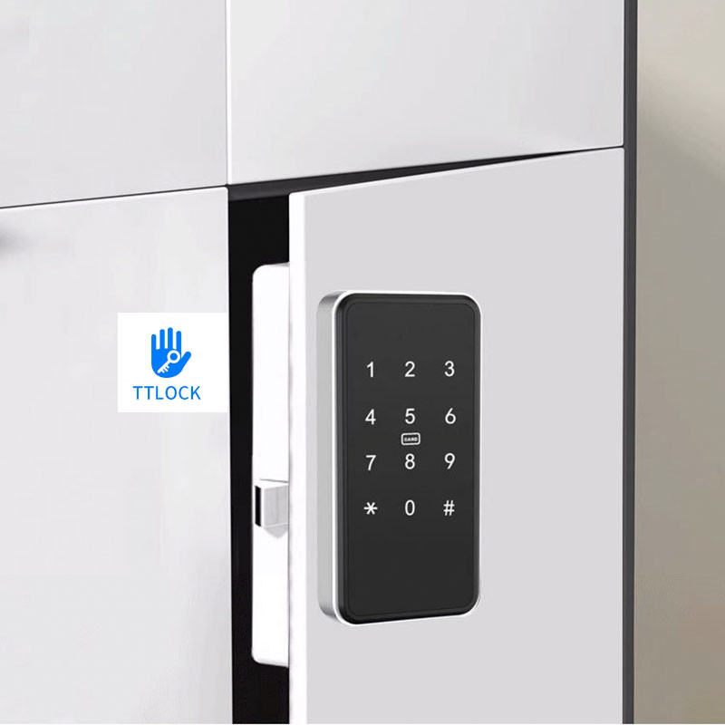 Jual TTLOCK Bluetooth Wardrobe Lock APP Phone Control Cabinet Door Lock Dynamic Code IC Card NFC ...