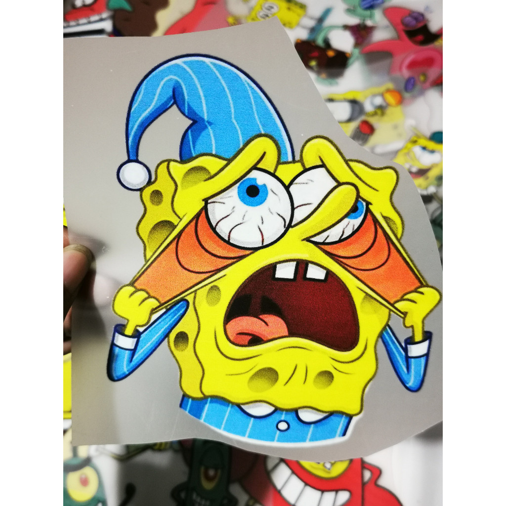 Jual STICKER SABLON SETRIKA DTF SPONGEBOB UNTUK KAOS TOTEBAG TOPI ...