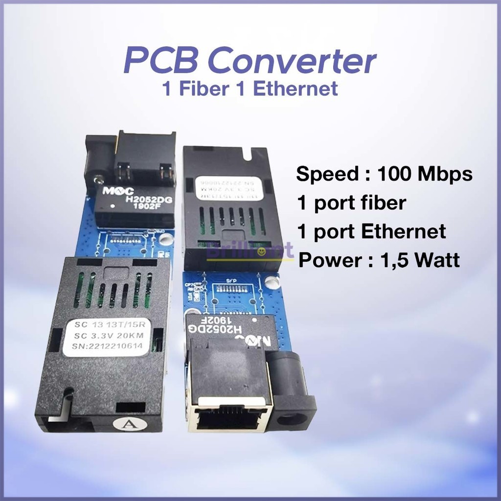 Jual PCBA HTB MEDIA KONVERTER MINI 10/100 1 PORT FO 1 PORT LAN A/B 1F1E ...