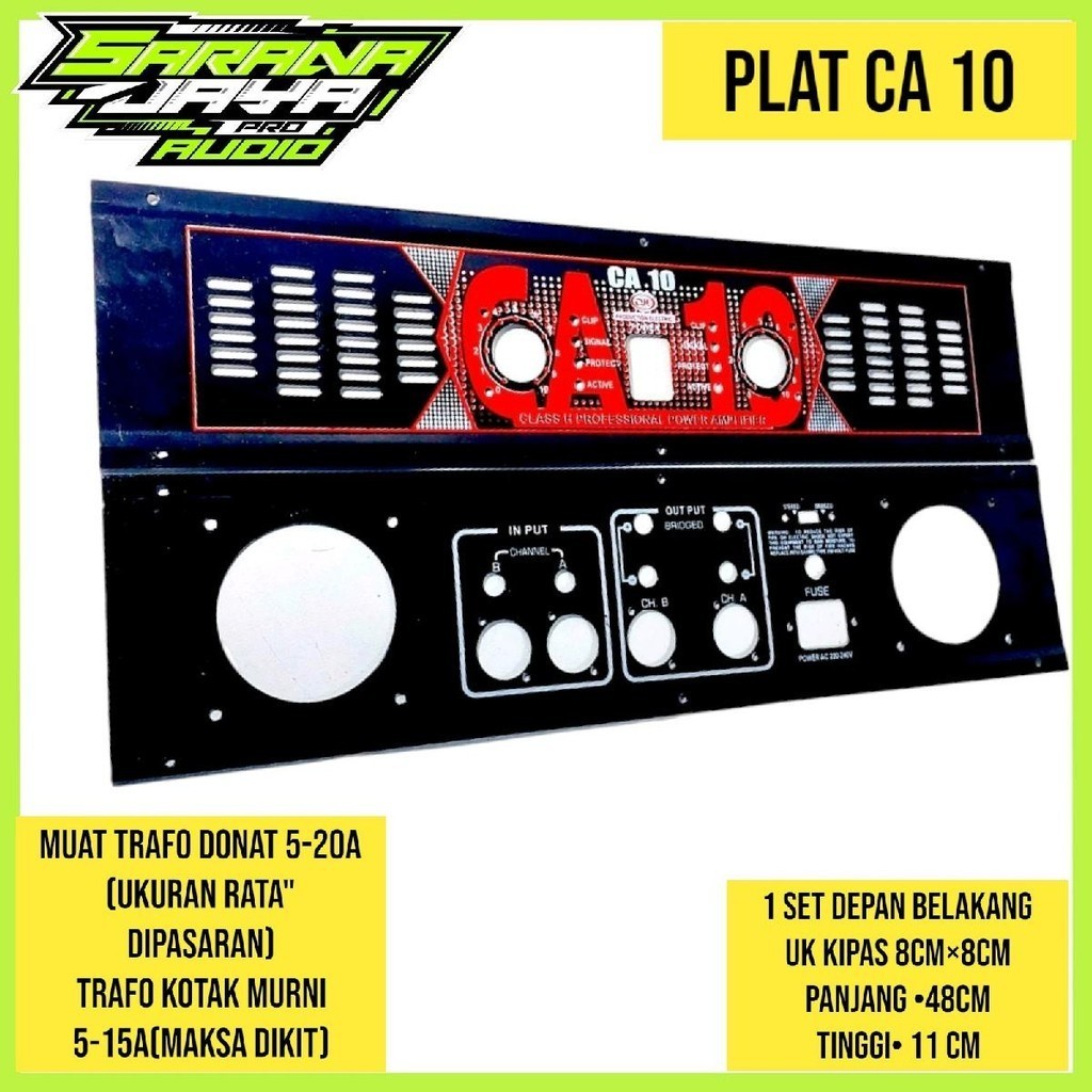 Jual PLAT CA 10 POWER AMPLIFIER merah | Shopee Indonesia