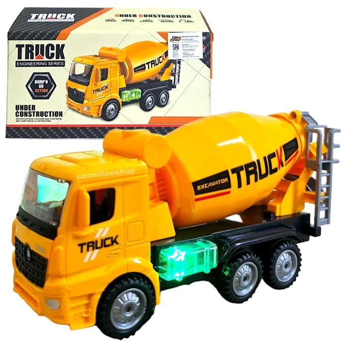 Jual Truk Molen giling bisa muter otomatis engineering truck mainan ...