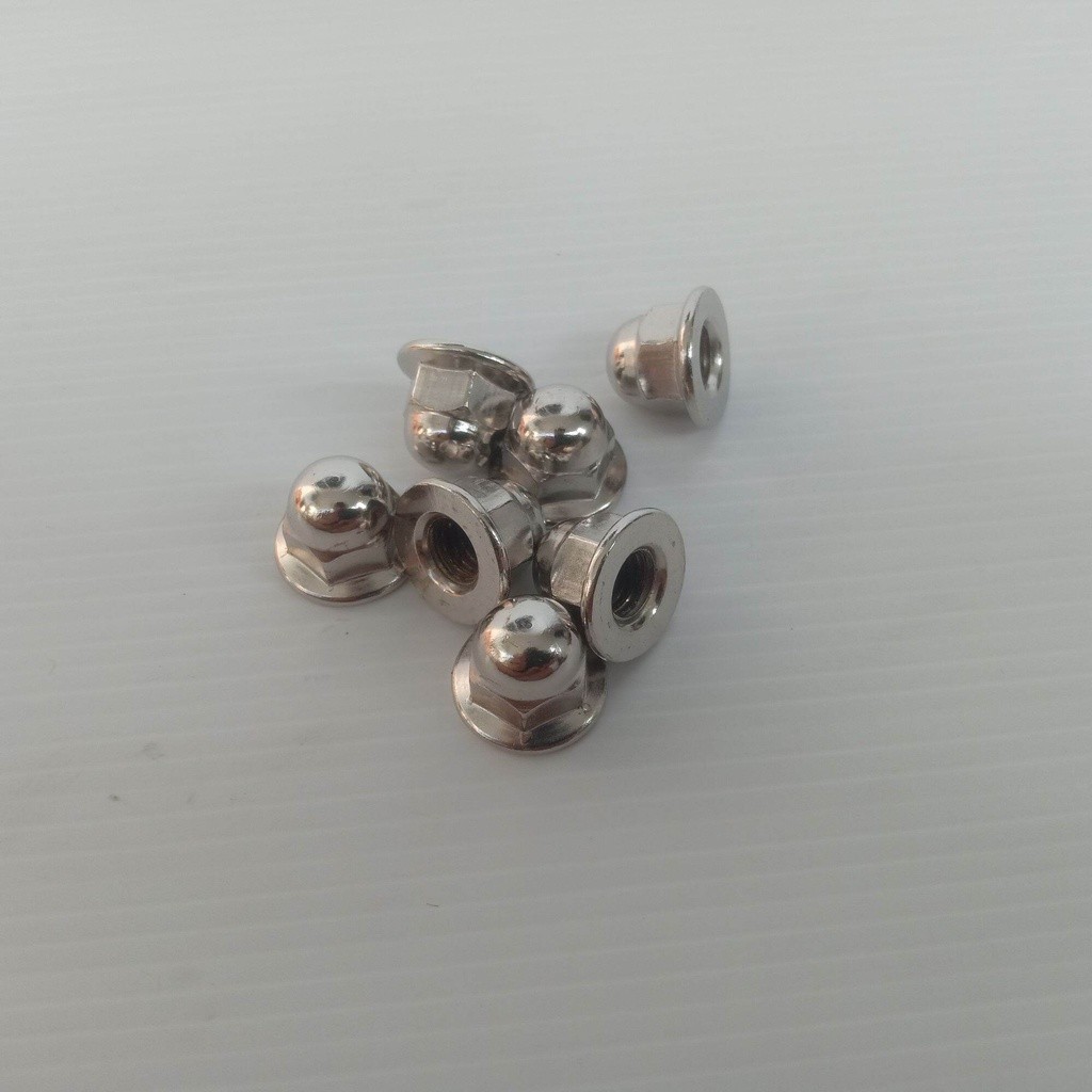 Jual Mur Topi M8 Kunci Ring 12 mm Nekel Besar Blind Cup Nut Pendek ...