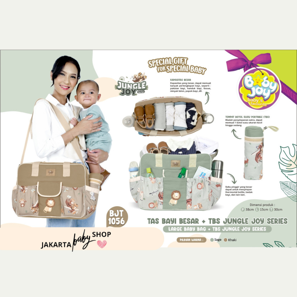 Jual Baby Joy Tas Besar + TBS Jungle Joy Series | Shopee Indonesia