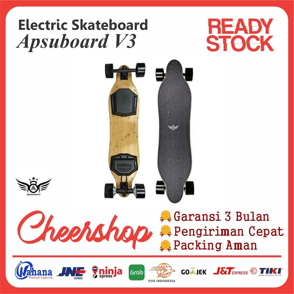 Jual Electric Skateboard Apsuboard V3 Dual Hub Motor Skate Board ...
