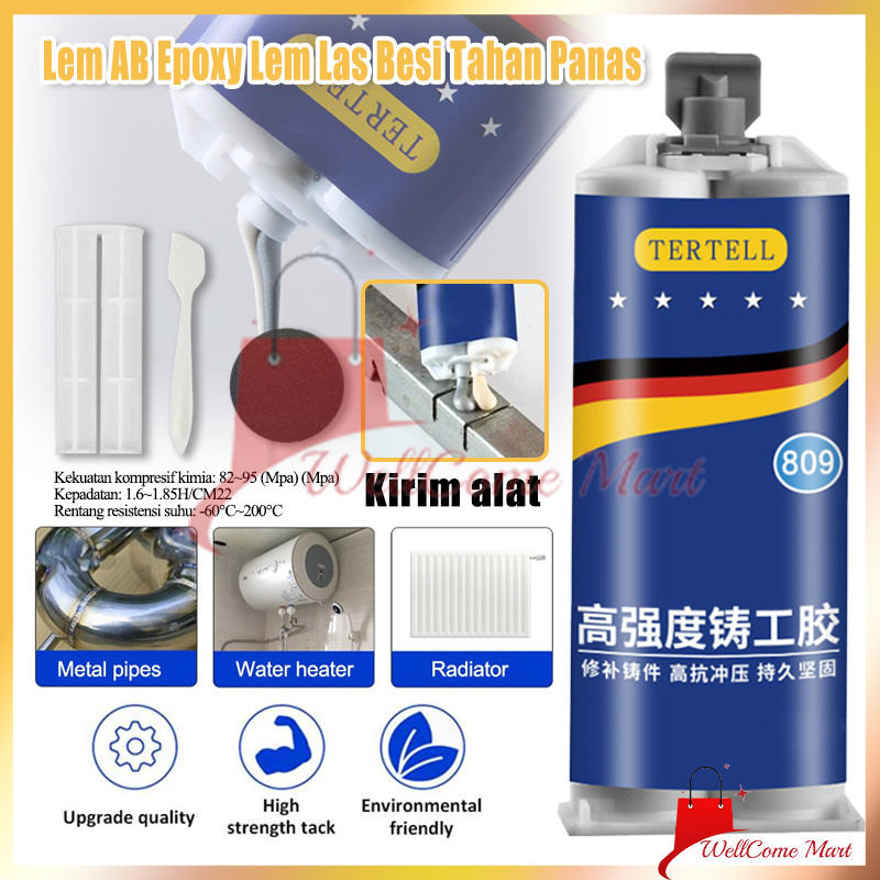 Jual Lem AB Epoxy Lem Las Besi Tahan Panas / Lem Perekat Super Untuk ...