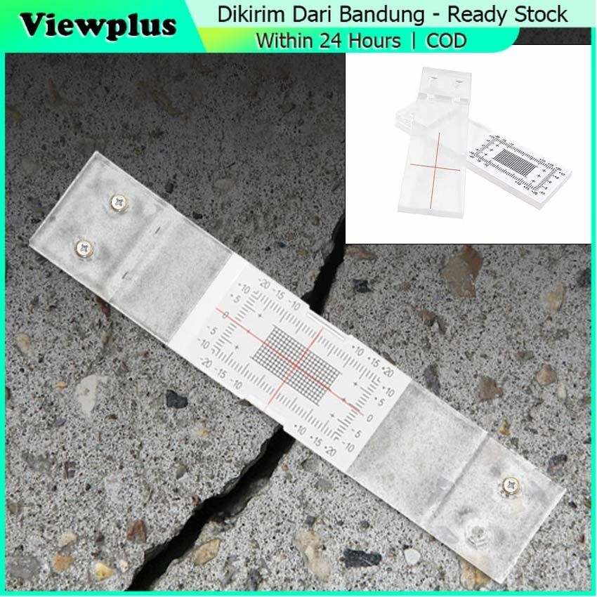Jual Crack Gauge Alat Ukur Skala Retak Keretakan Beton Tembok Pemantau ...