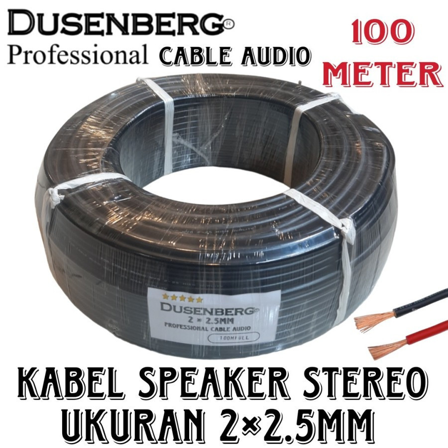 Jual Kabel Speaker Dusenberg 100 Meter, Kabel Audio Stereo Ukuran 2×2 ...