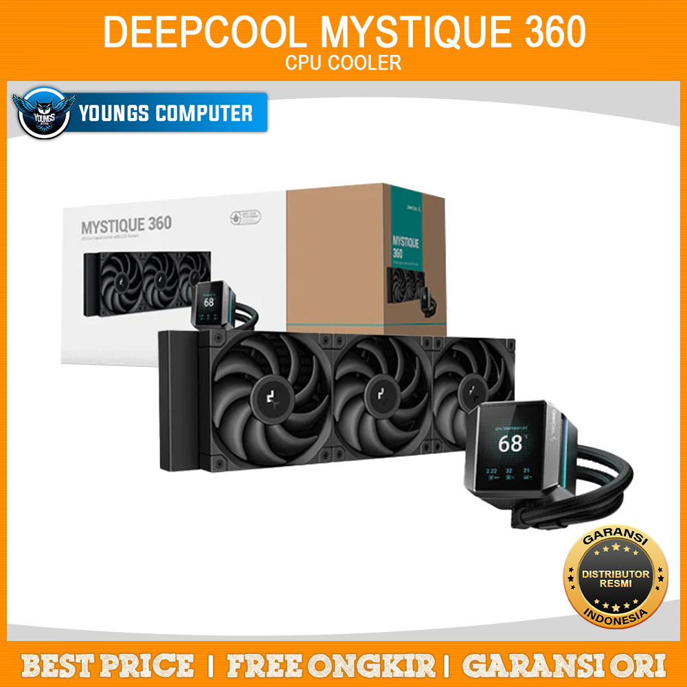 Jual CPU COOLER DEEPCOOL MYSTIQUE 360 | 360mm Liquid CPU Cooler with ...