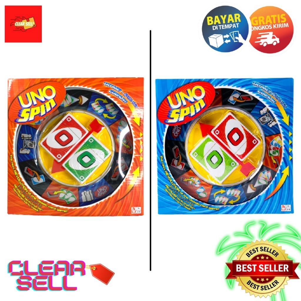 Jual 0129Y Mainan Uno Spin Family Game Box Size P X L X T = 27cm X 5cm ...