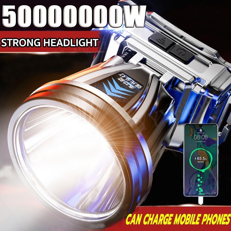 Jual Lampu Depan Luar Ruangan 500 Watt Senter Kepala Super Terang Lampu Depan Sorot Tinggi ...