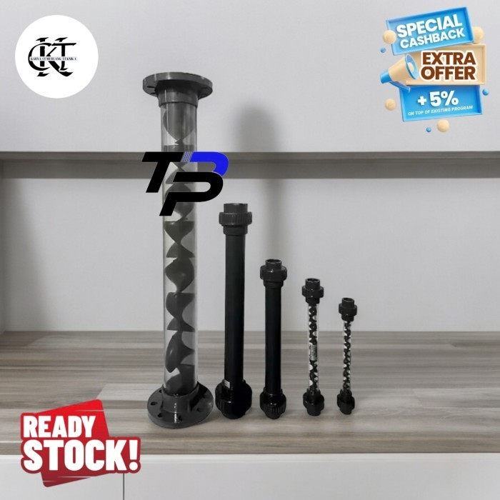 Jual Static mixer 1 1/4" static mixer ozone 1 1/4" Static mixer UPVC 1 ...