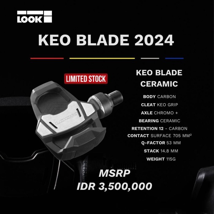 Jual Pedal Look Keo Blade Ceramic Carbon 12 New 2024 Pedal Cleat ...
