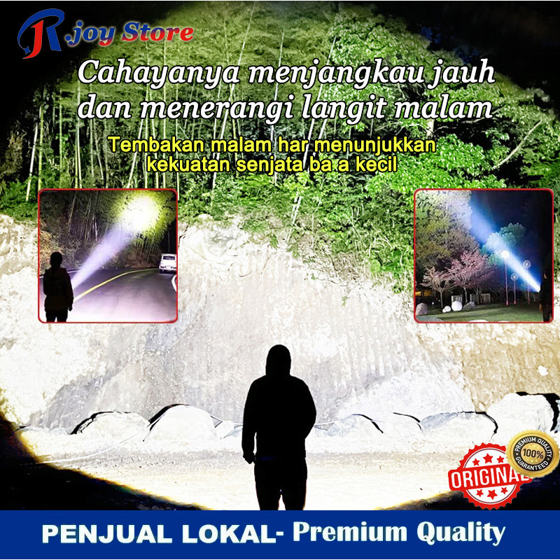 Jual R.joy Senter mini led super terang monster bermata tiga , senter ...