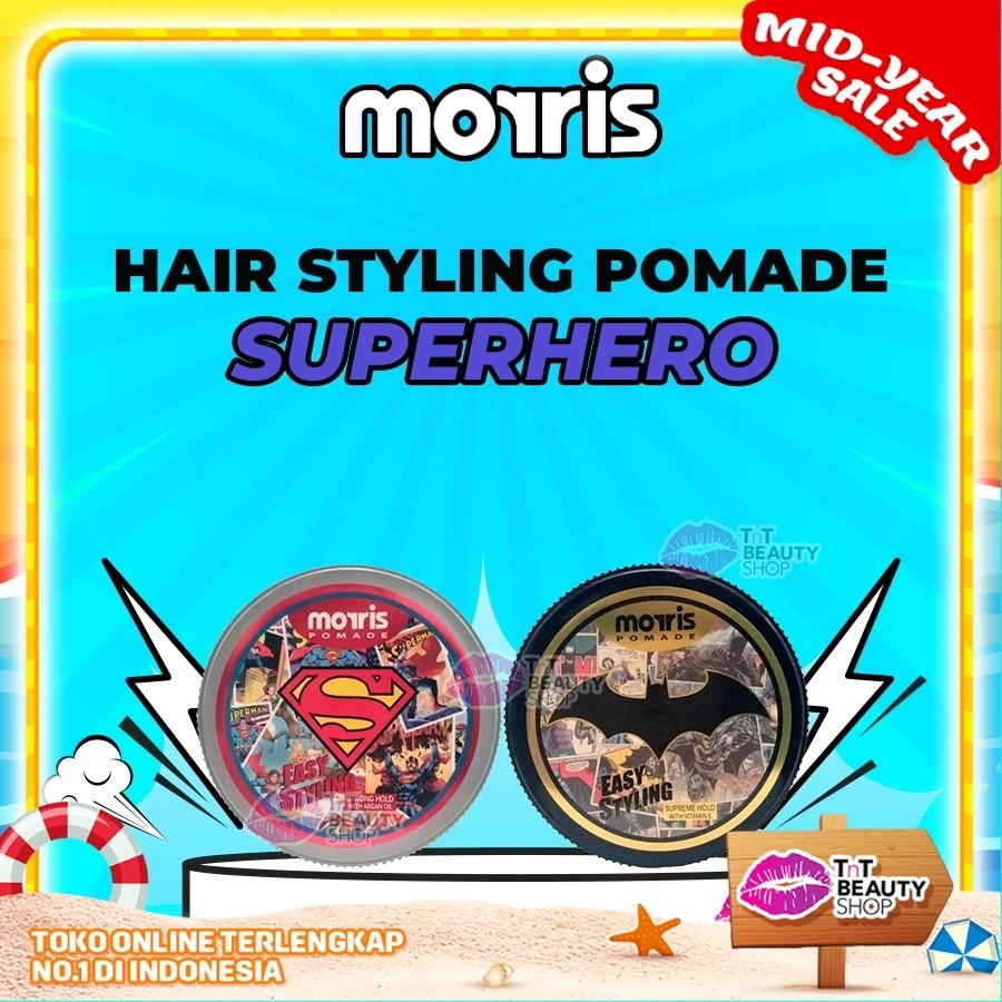 Jual Morris Hair Pomade Easy Styling Superhero Edition 80gr - TnT ...