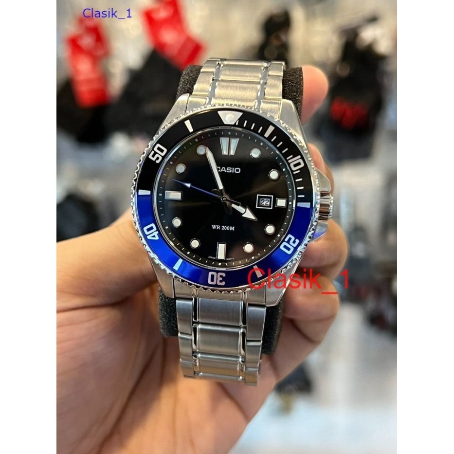 Jual Original 100%!! Casio MDV-107D-1A2VDF Marlin Duro Diver 200m MDV ...