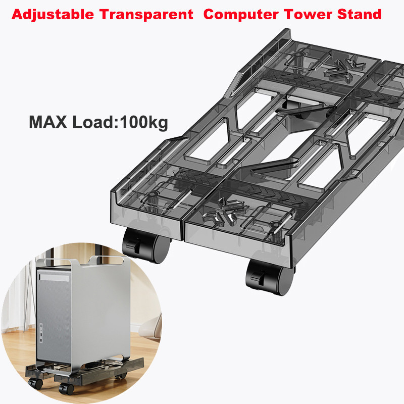 Jual Adjustable PC Stand Mobile CPU Stand Under Desk PC Tower Stand,PC ...