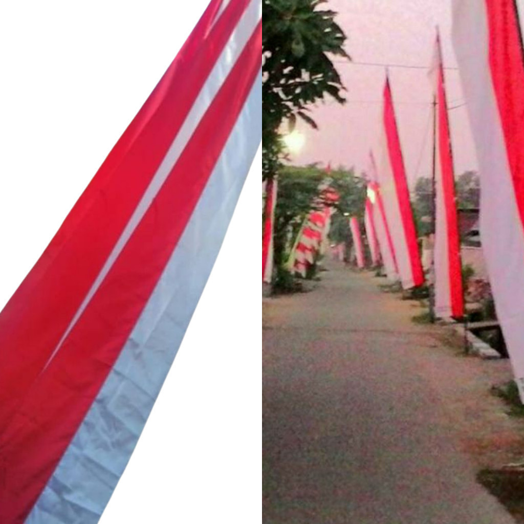 Jual Bendera Umbul Umbul Merah Putih Layur polos Panjang Indonesia ...