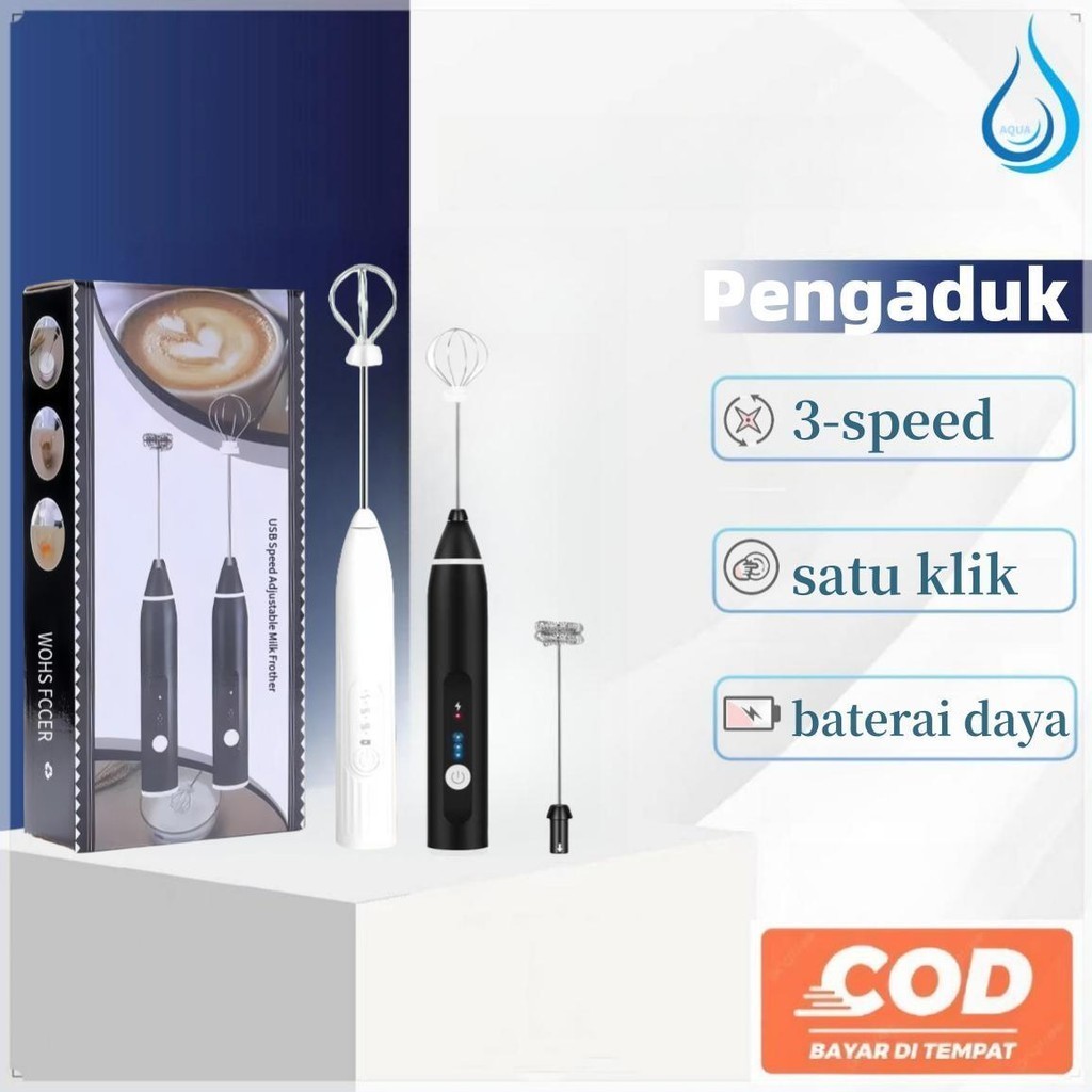 Jual 【AQUA】Pengaduk Telur Pengaduk Listrik Tongkat Ganda yang Dapat ...