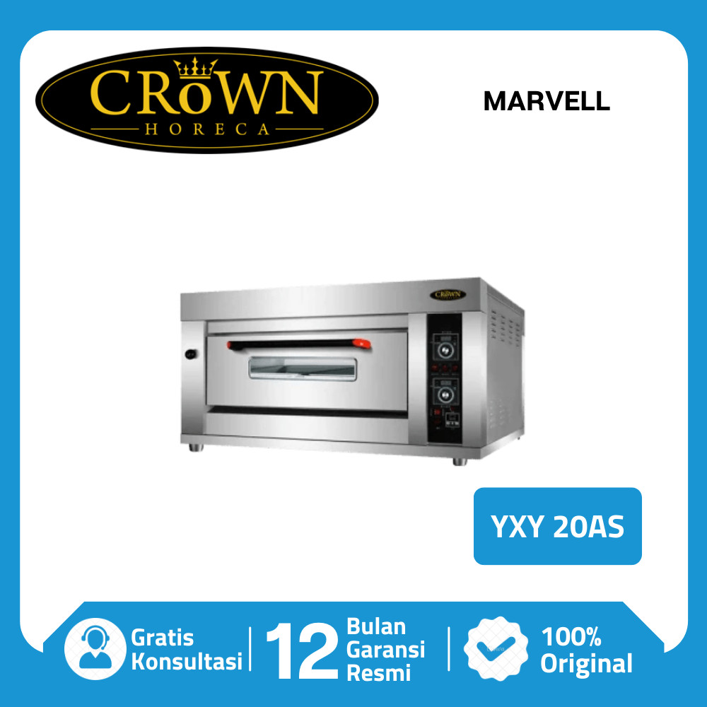 Jual CROWN HORECA GAS BAKING OVEN YXY-20AS OVEN ROTI GAS 1 DECK 2 TRAY ...