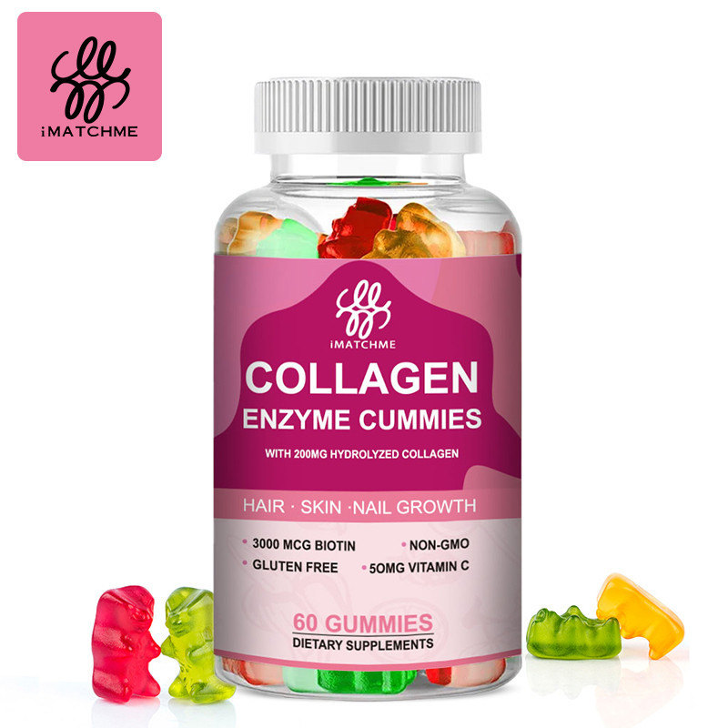 Jual iMATCHME Enzyme Collagen L-Glutathione Gummies Whitening Skin Care ...