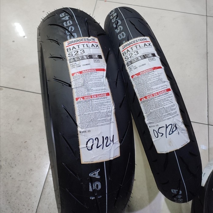 Jual Ban Motor Battlax S23 Bridgestone Depan Belakang 120/70 160/60 17 ...