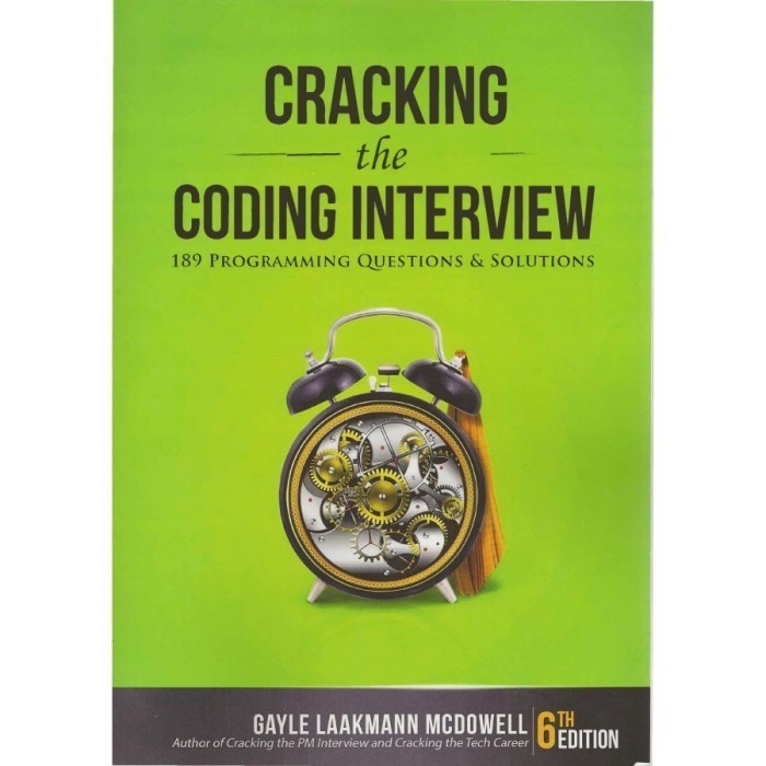 Jual buku- BUKU KOMPUTER Cracking the Coding Interview 189 Programming.. | Shopee Indonesia