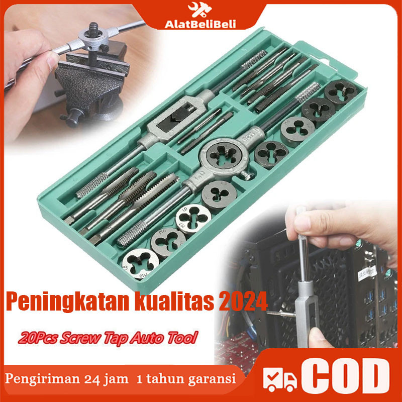 Jual Tap Die Set 12 / 20 /40 Pcs Tap Die Set Alat Senai San Tap Ulir ...
