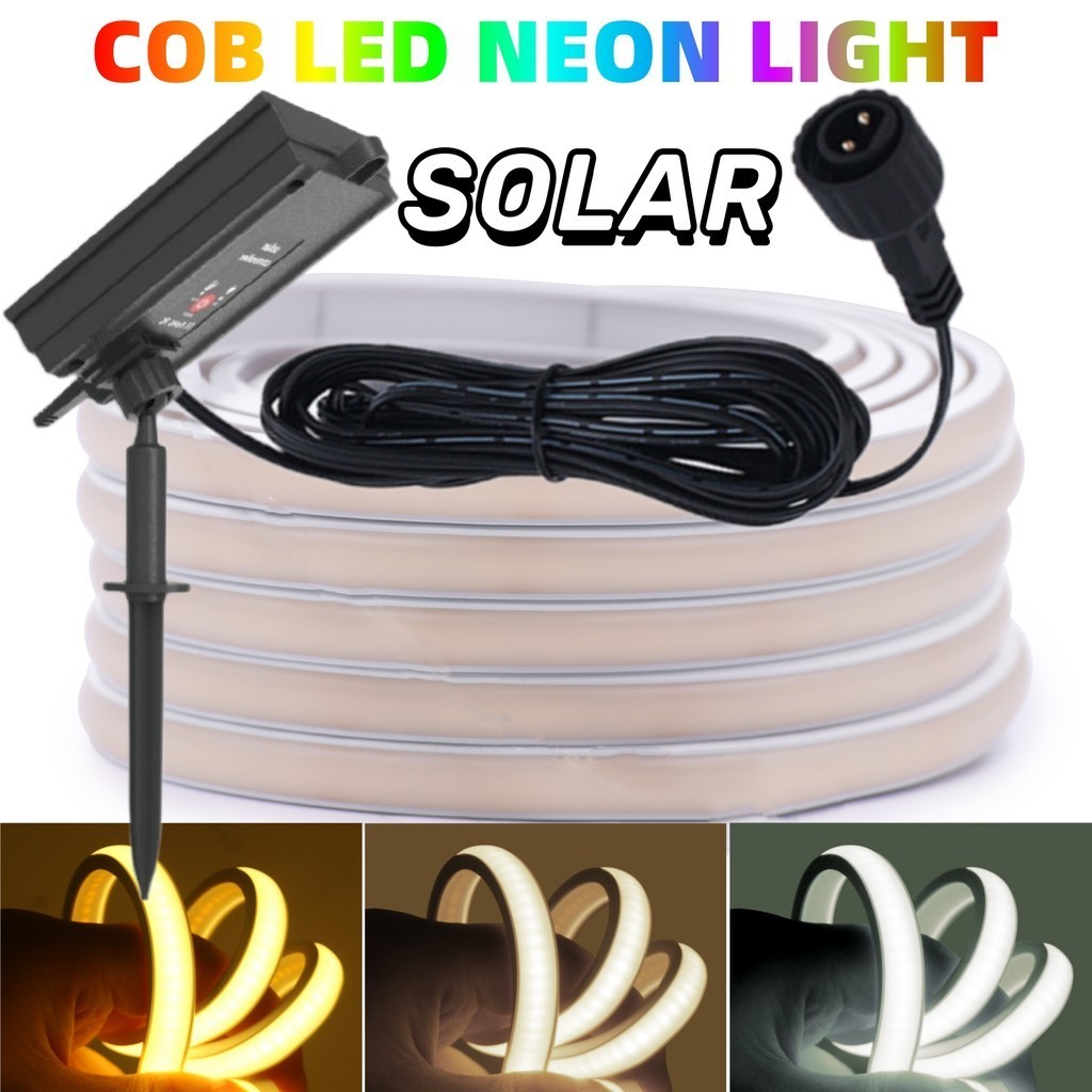 Jual COB Solar Neon Light Strip 24V Flexible Lights Self-Adhesive Tape ...