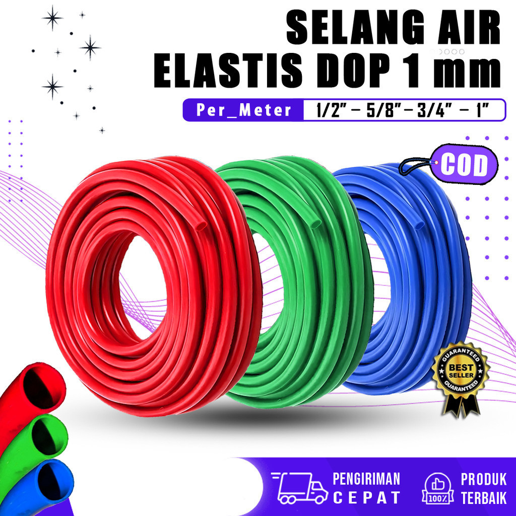 Jual SELANG AIR TAMAN PERMETER ELASTIS DOP TEBAL SELANG 1/2 5/8 3/4 INCH SIRAM KEBUN CUCI MOTOR ...