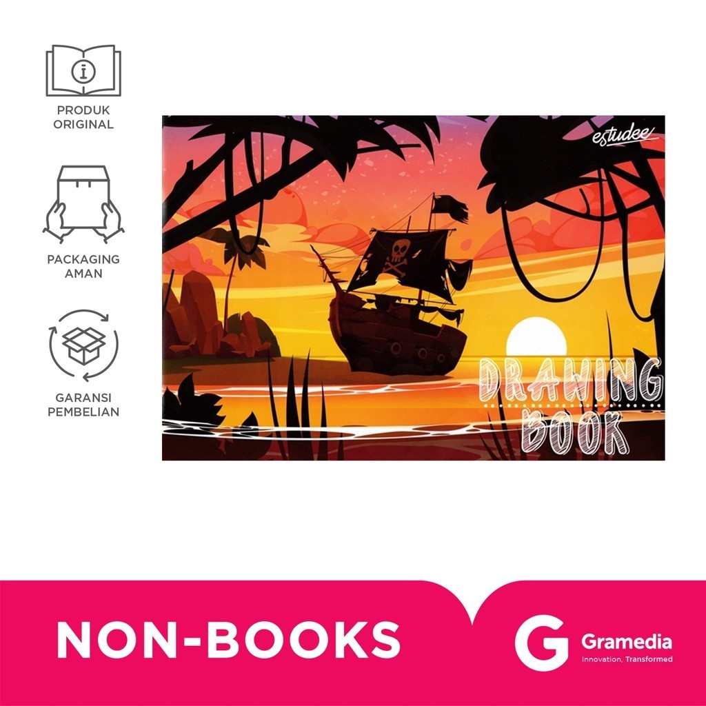 Jual Estudee Drawing Book A4 J Pirate | Shopee Indonesia