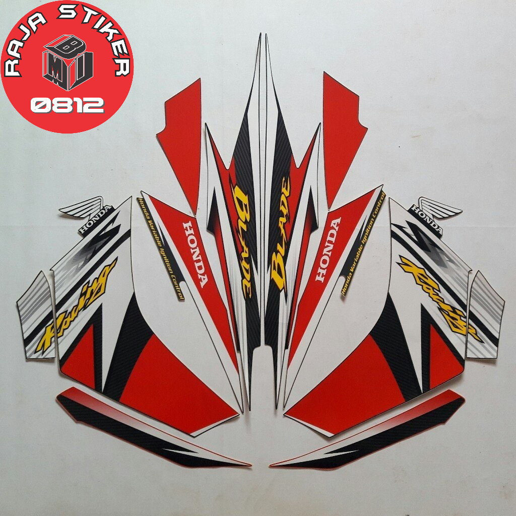Jual Striping Stiker Polet List motor POLET honda blade 110 S 2013 ...