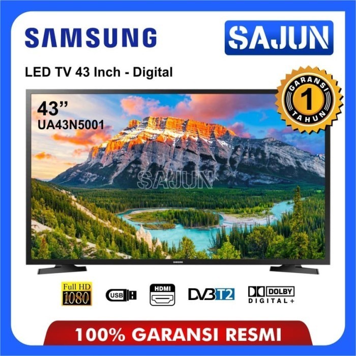 Jual Samsung 43N5001 TV LED 43 Inch Full HD TV USB Movie DVB-T2 UA43N5001 | Shopee Indonesia
