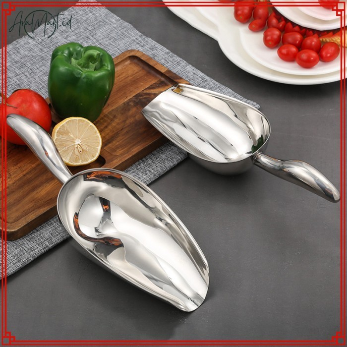 Jual Sendok Sekop Es Batu Stainless Skop Serokan Sekop Stainless Sekop ...