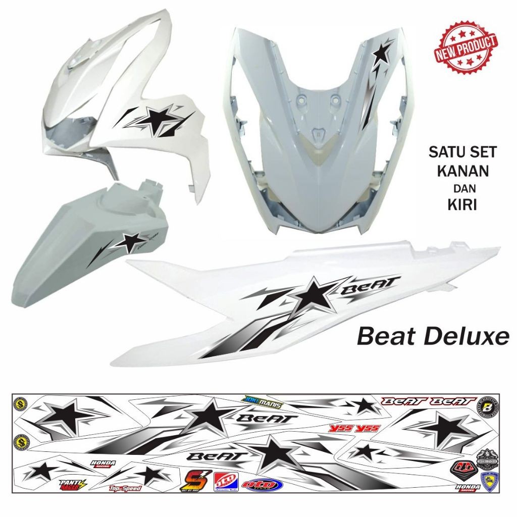 Jual STIKER STRIPING BEAT ISS DELUXE / VARIASI MOTOR MATIC HONDA BEAT ...