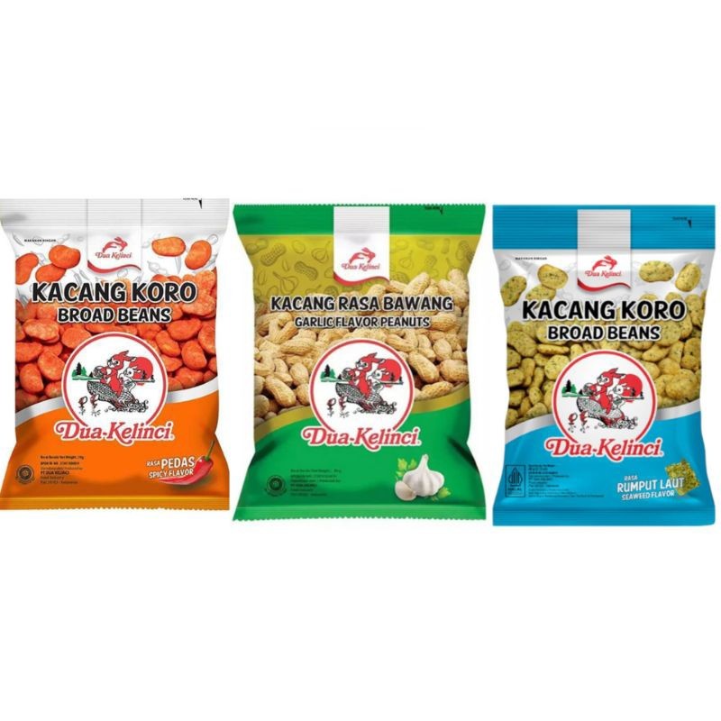 Jual Dua kelinci garing garlic koro rumput laut koroku original pedas 60g 70g 145g 180g | Shopee ...
