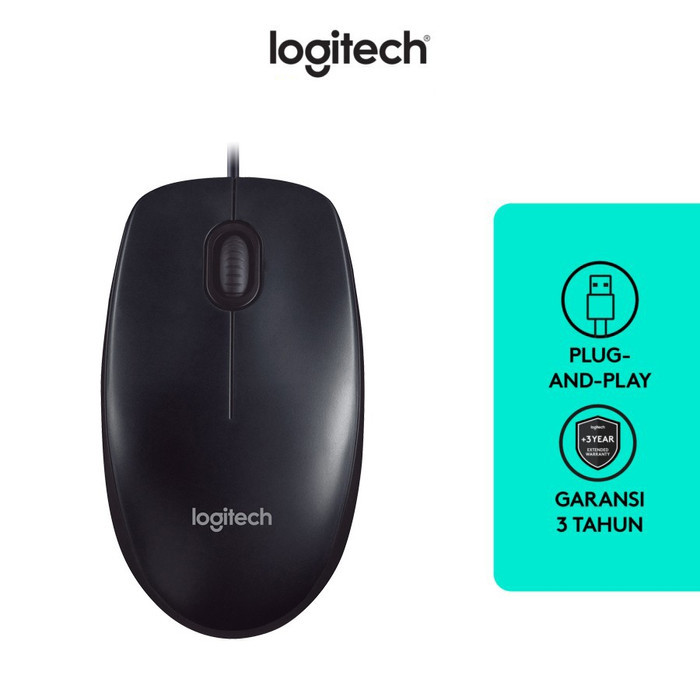 Jual Logitech M90 USB Optical USB Mouse, original garansi resmi | Shopee Indonesia