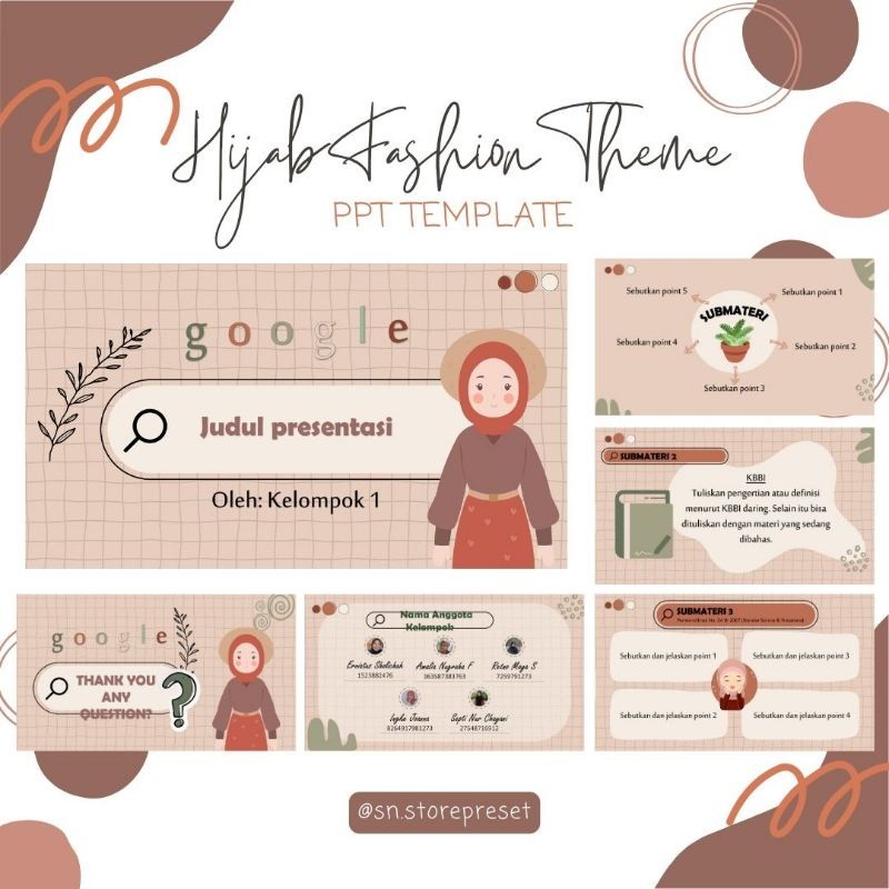 Jual Template PPT Aesthetic Part 01 // Template Powerpoint Estetik ...