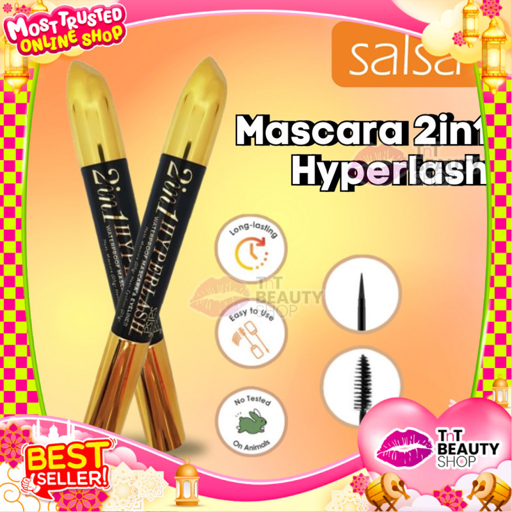 Jual SALSA Mascara 2in1 - Long Lashting- Maskara 2 in 1 Eyeliner | TnT ...