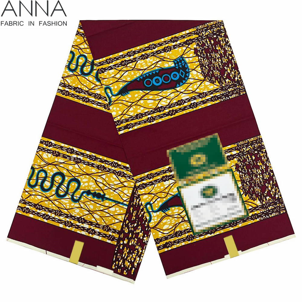 Jual Veritable Wax Ankara Block Prints Batik Fabric African Wax Fabric ...