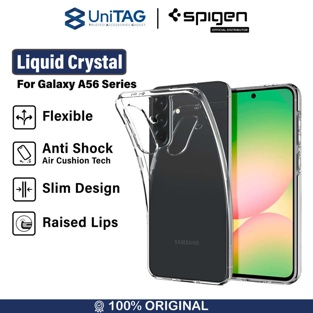 Jual Case Samsung Galaxy A56 Spigen Liquid Crystal Softcase Clear TPU Transparan Casing | Shopee ...