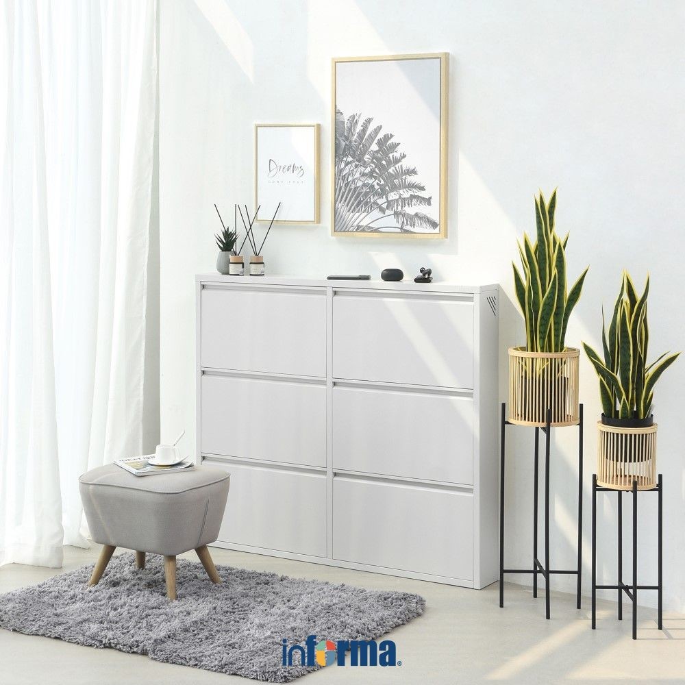 Jual Informa Levi Kabinet Sepatu 6 Tingkat - Putih Organizer Sandal Dan ...