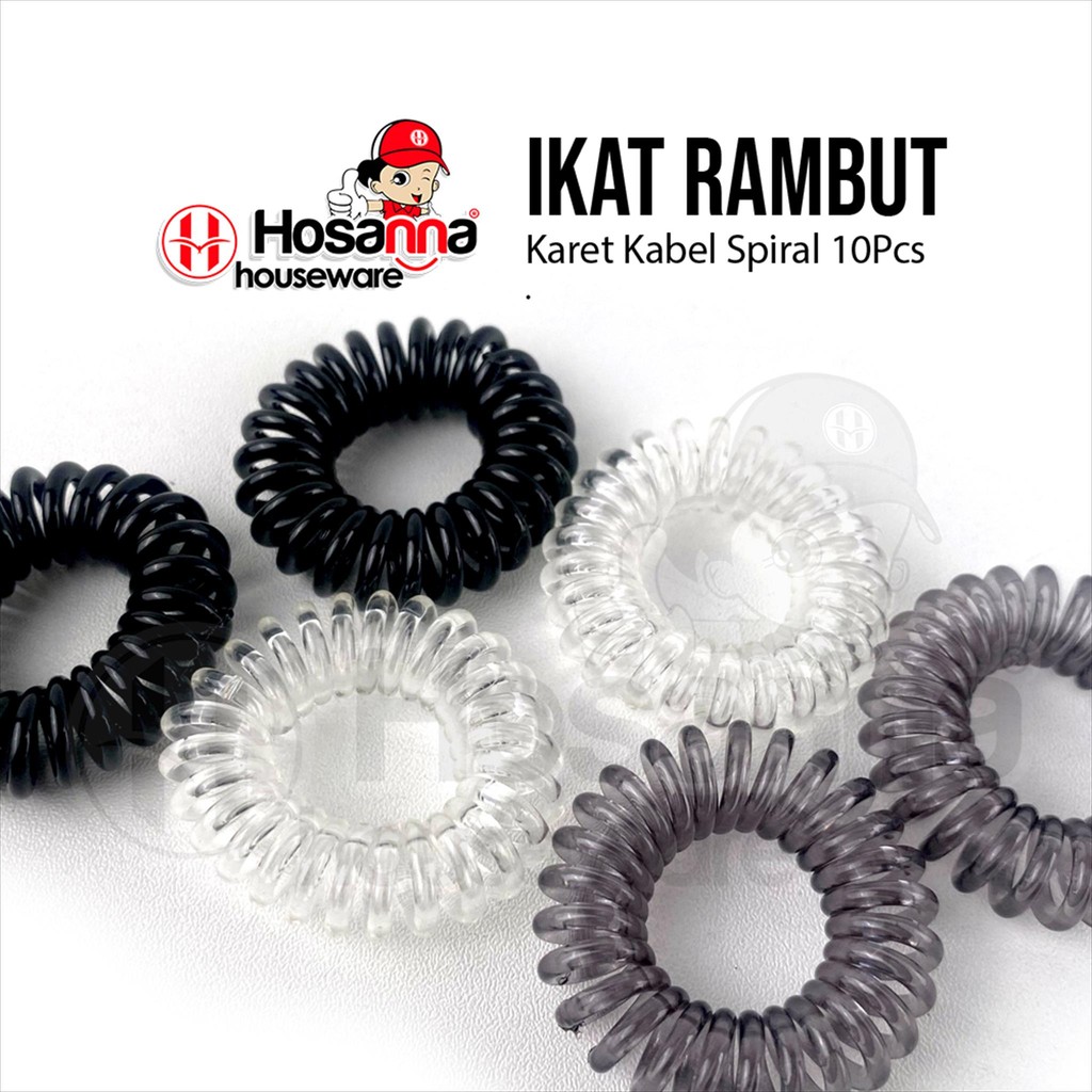 Jual Ikat Rambut Spiral Mini isi 10pcs / Kuncir Rambut Kabel Spiral ...