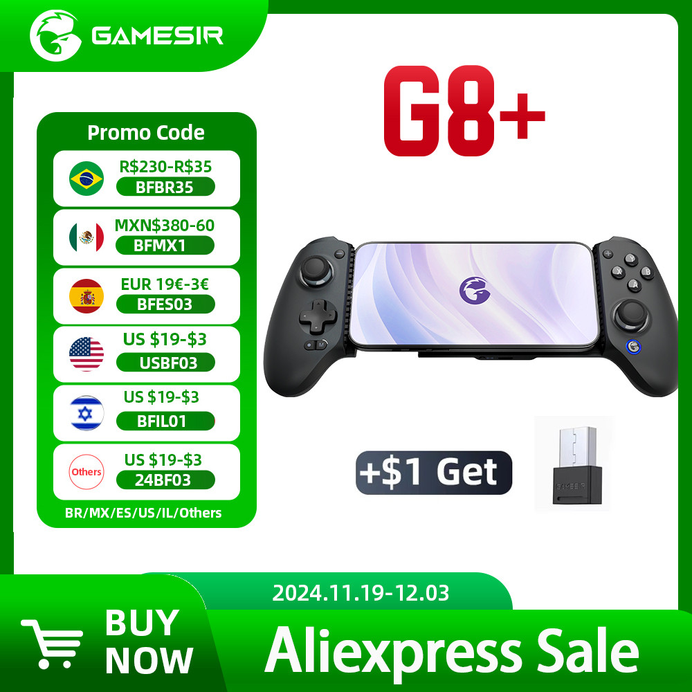 Jual New GameSir G8 Plus Bluetooth Gamepad Mobile Controller with Hall Effect Joystick for ...